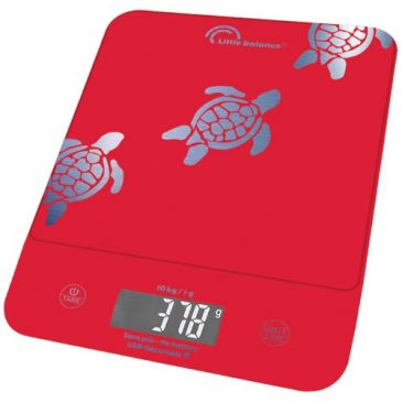 Balance de cuisine 10 kg Rouge & Tortues - Happy Genius 10 USB - 8707 ...